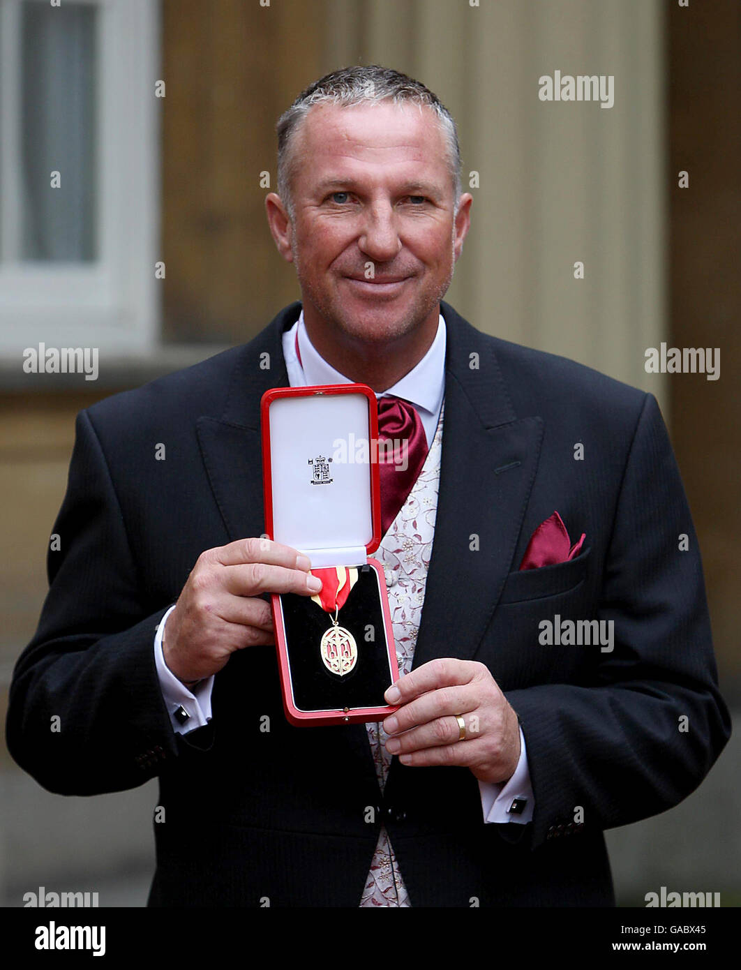 England and Somerset cricket legend Sir Ian Botham after he received ...