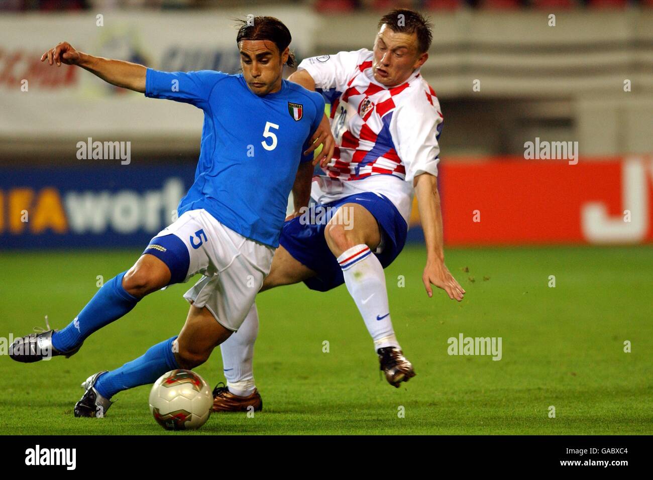 Soccer - FIFA World Cup 2002 - Group G - Italy v Croatia. Italy's Fabio ...