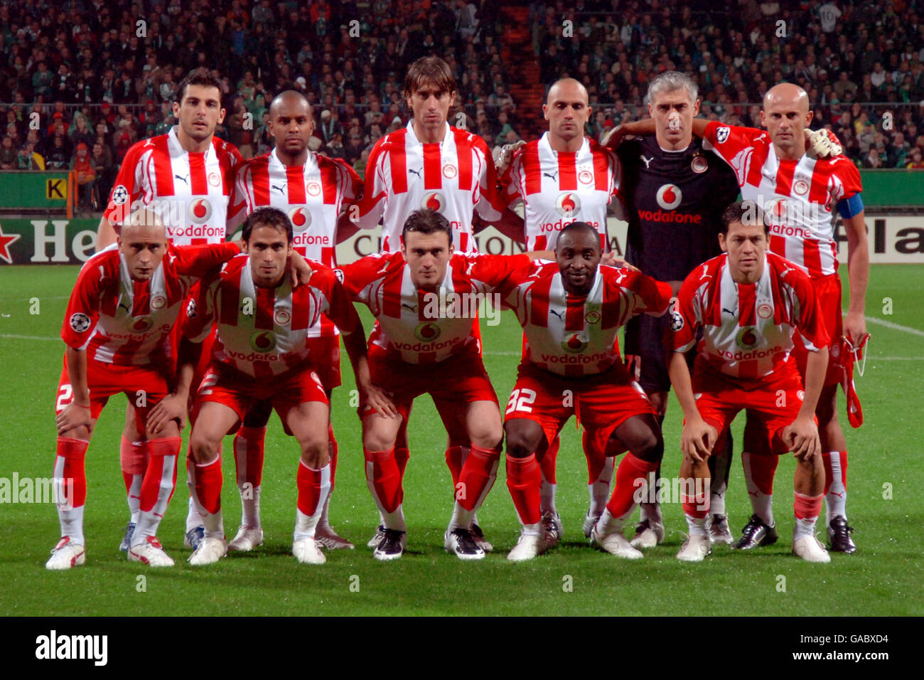 Olympiakos team group l r hi-res stock photography and images - Alamy