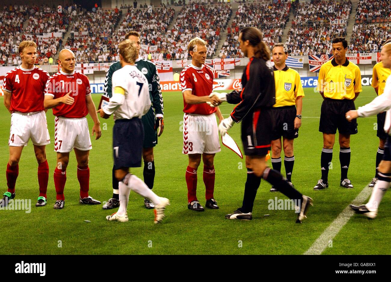 Soccer - FIFA World Cup 2002 - Second Round - Denmark v England Stock ...
