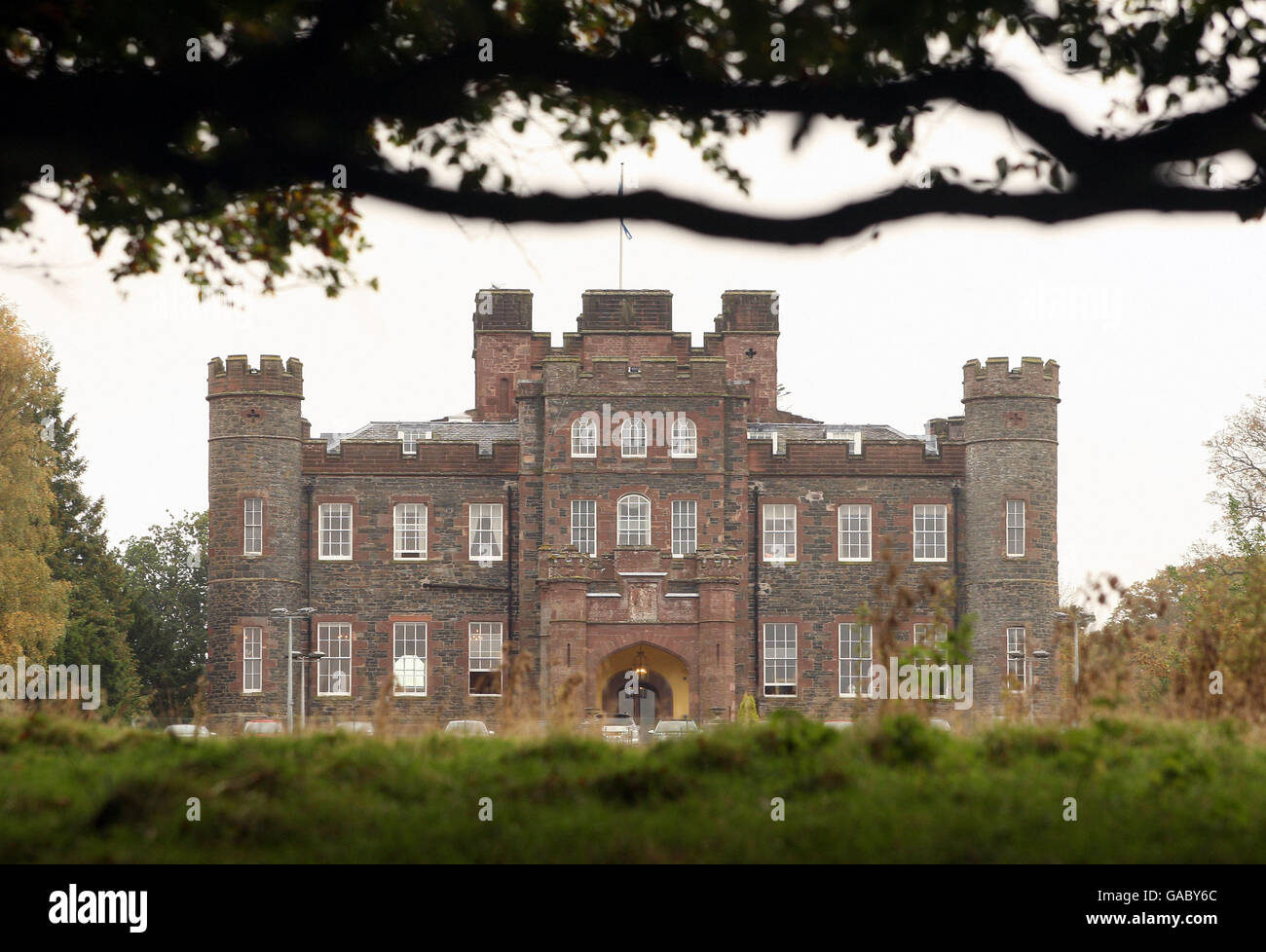 Stobo Castle Feature. A general view of Stobo castle health spar Stobo ...