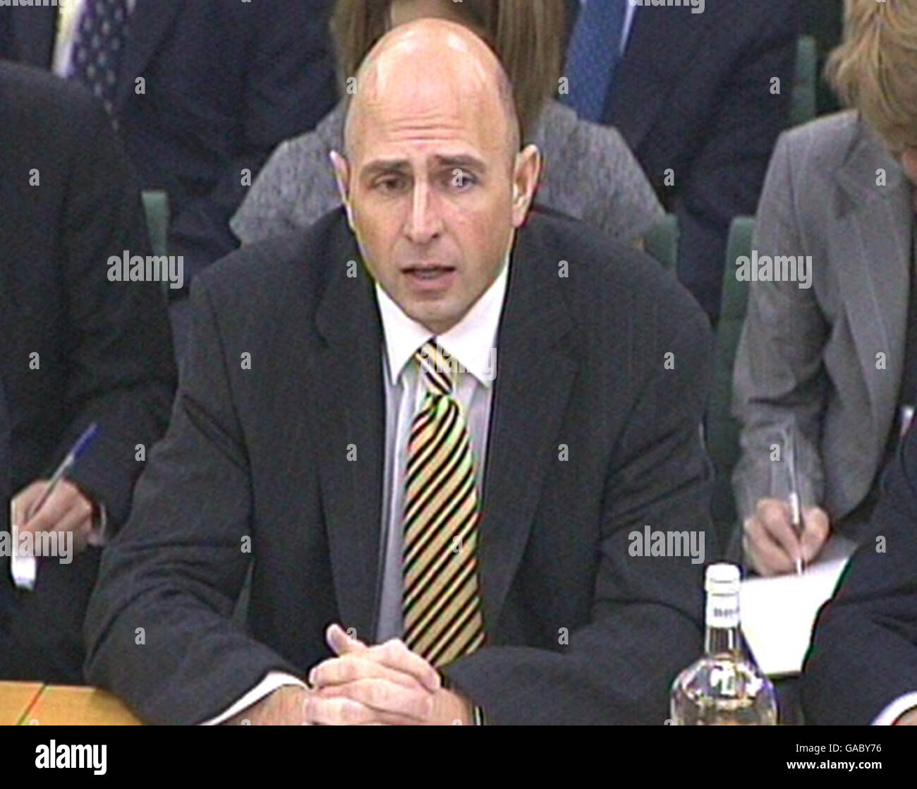 Treasury Committee quiz Northern Rock bosses Stock Photo - Alamy