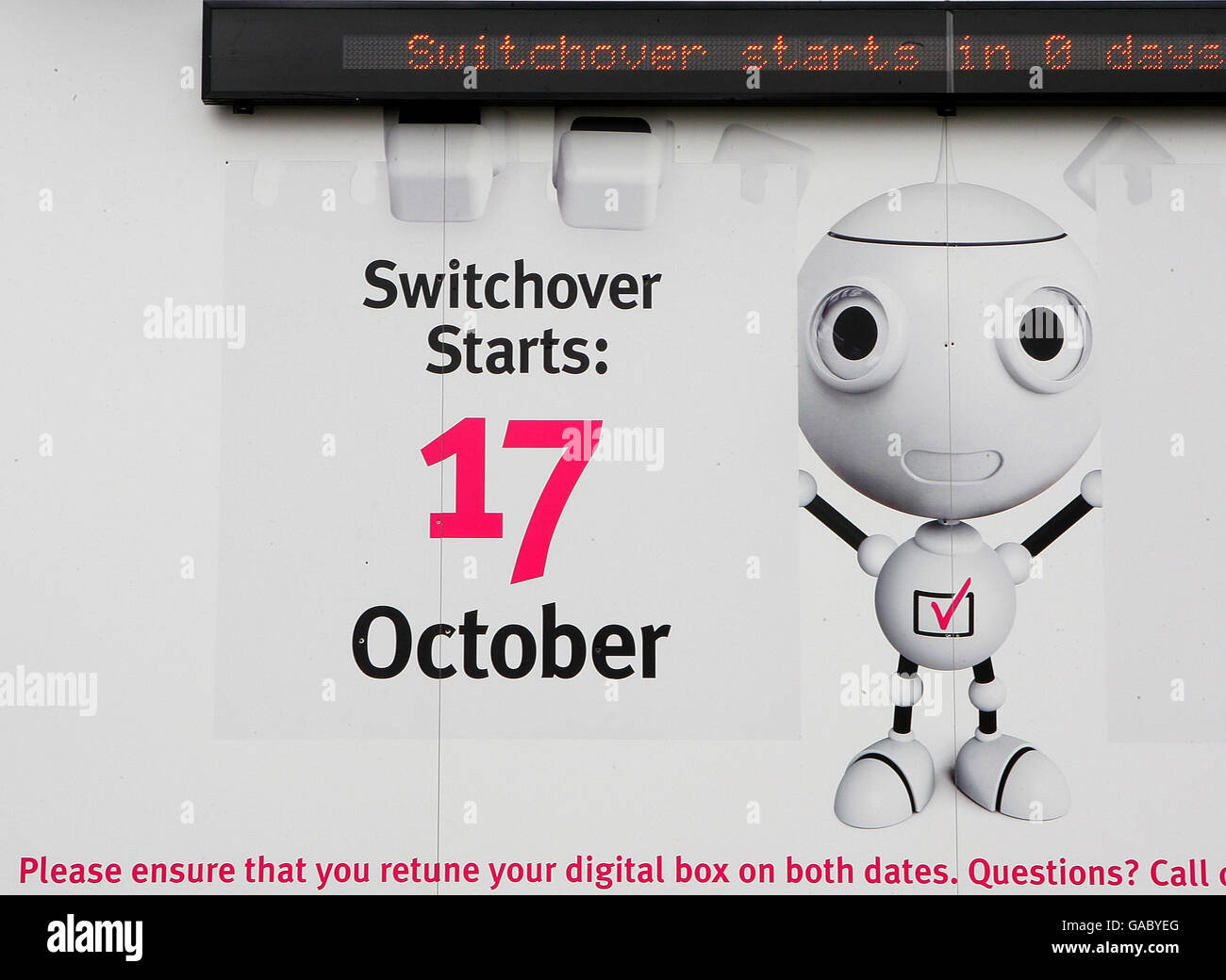 Uks first digital switchover hi-res stock photography and images - Alamy