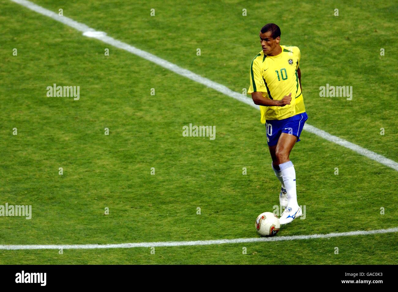 Soccer - FIFA World Cup 2002 - Second Round - Brazil v Belgium. Rivaldo ...