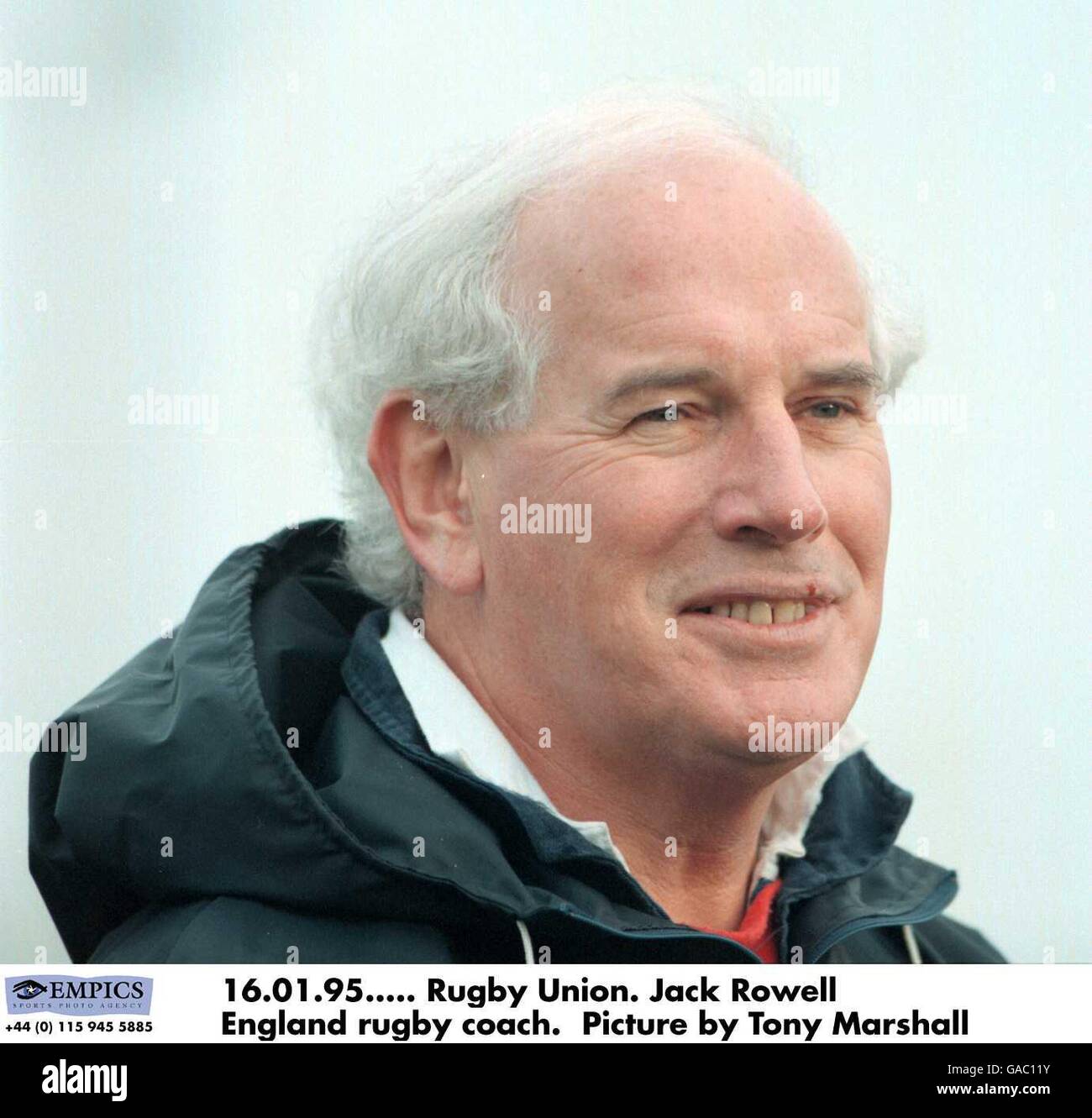 16.01.95. Rugby Union. Jack Rowell England rugby coach. Picture by Tony ...