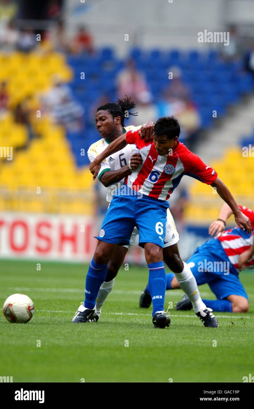 Soccer fifa world cup 2002 group paraguay south africa hi-res stock ...