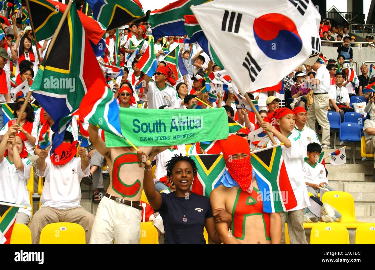 Soccer fifa world cup 2002 group paraguay south africa hi-res stock ...