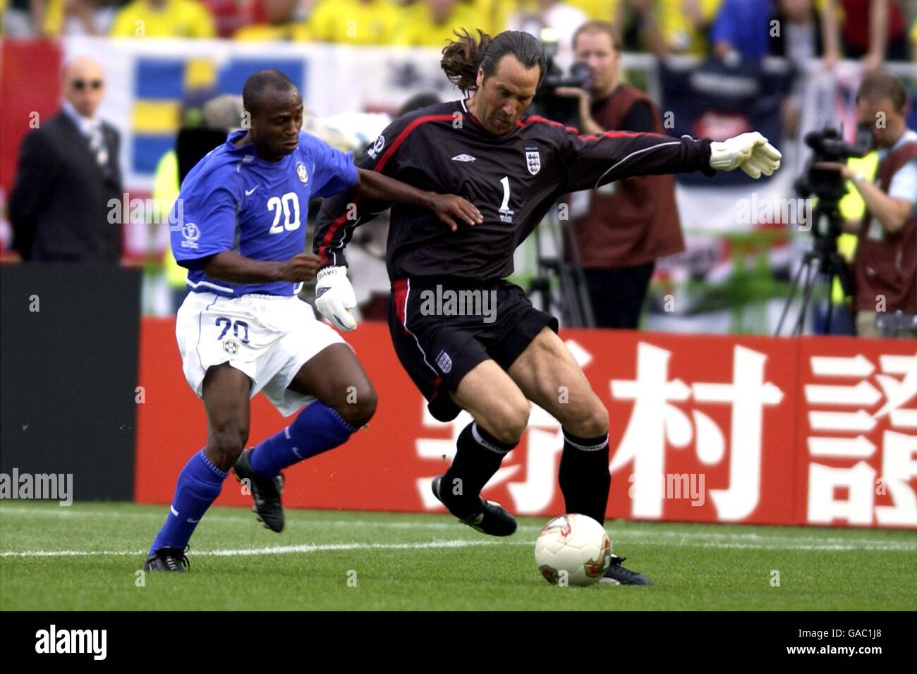Soccer - FIFA World Cup 2002 - England v Brazil - Quarter Final Stock ...