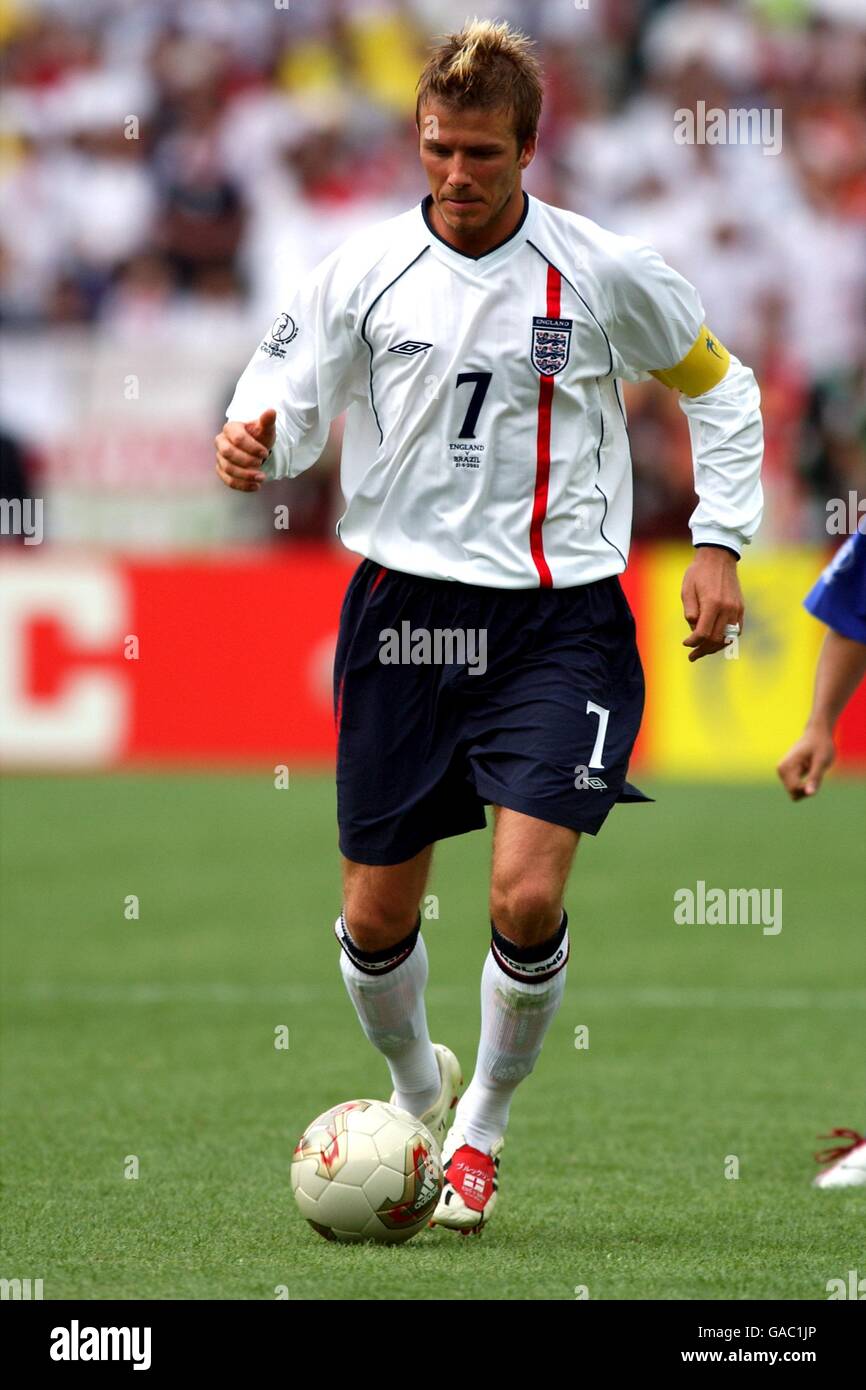 Soccer - FIFA World Cup 2002 - Quarter Final - England v Brazil Stock ...