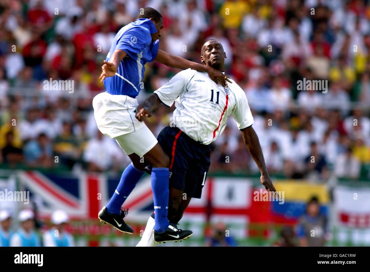 Soccer - FIFA World Cup 2002 - Quarter Final - England v Brazil Stock ...
