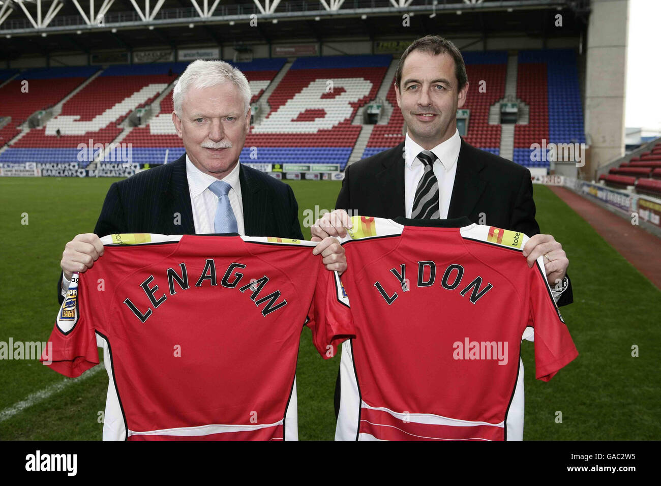 Rugby League - Wigan Warriors Press Conference - JJB Stadium Stock ...