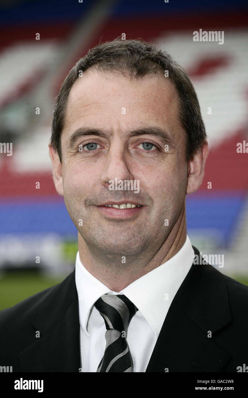 Rugby league wigan warriors press conference jjb stadium hi-res stock ...