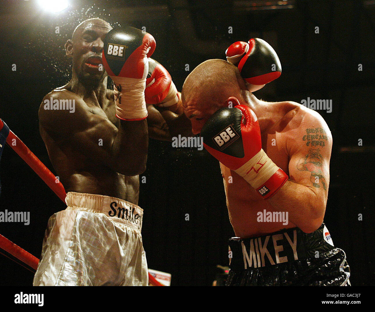 Boxing British Light Middleweight Title High Resolution Stock ...