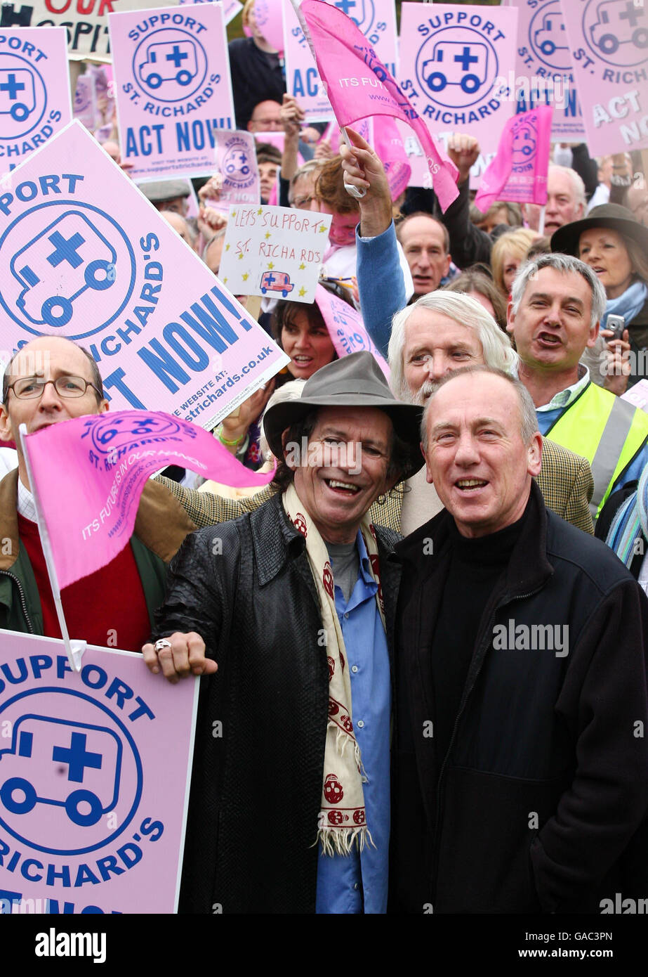 Rolling Stones Guitarist Keith Richards (middle) with actor Christopher ...