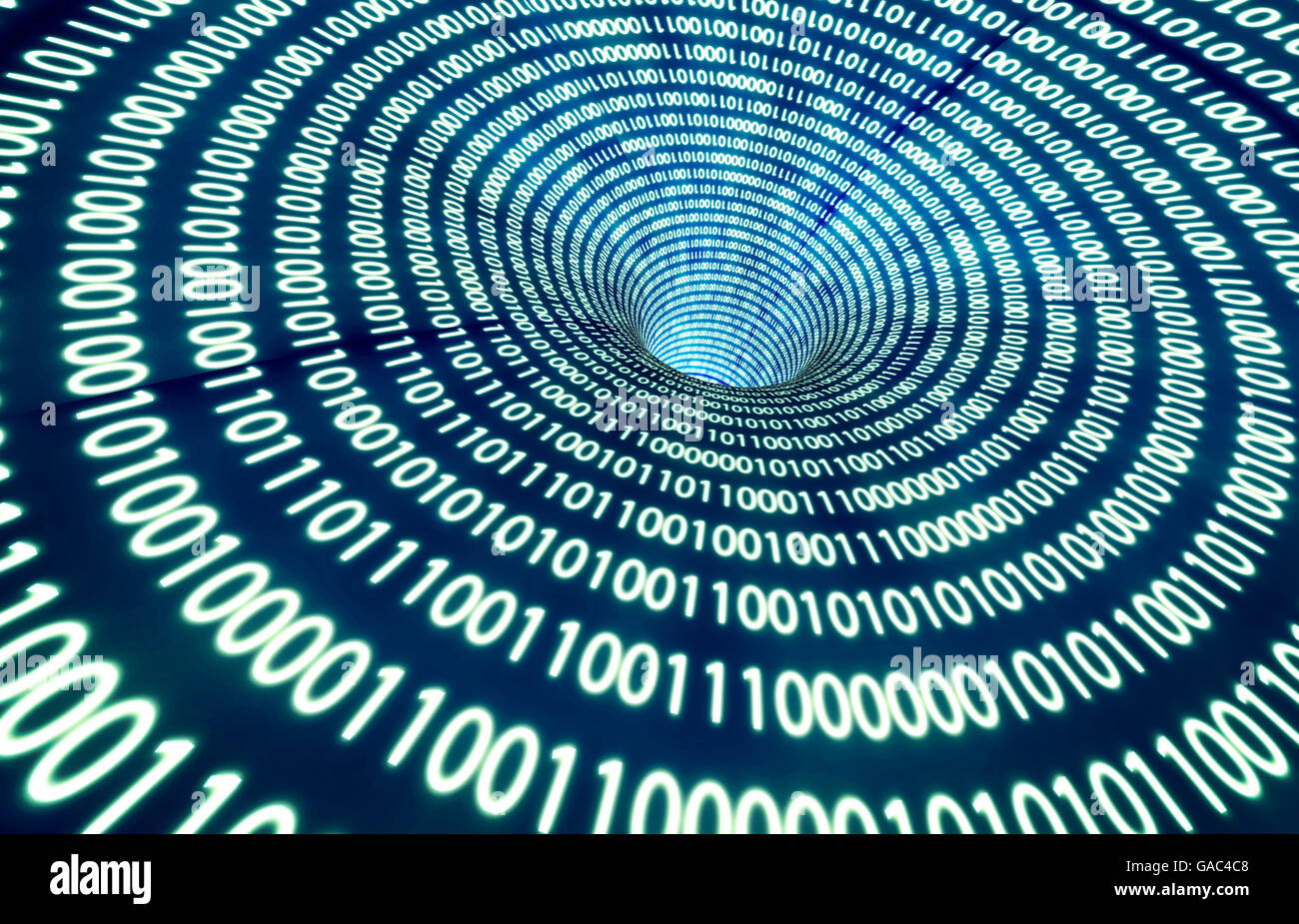 abstract concept of data vortex stream, 3d illustration Stock Photo - Alamy