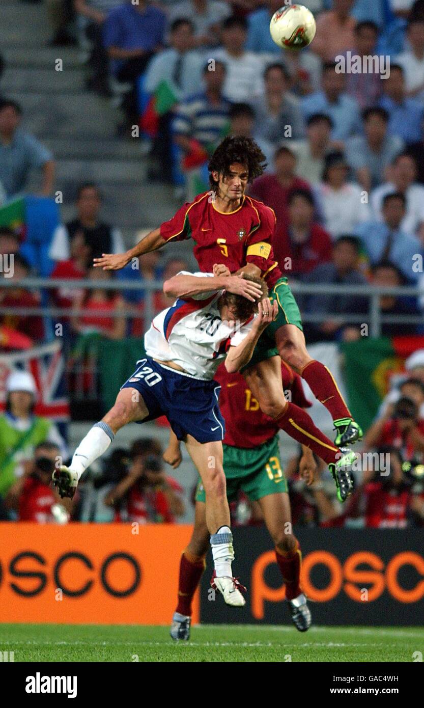 Soccer -Fifa World Cup 2002 - Group D - USA v Portugal. USA's Brian ...