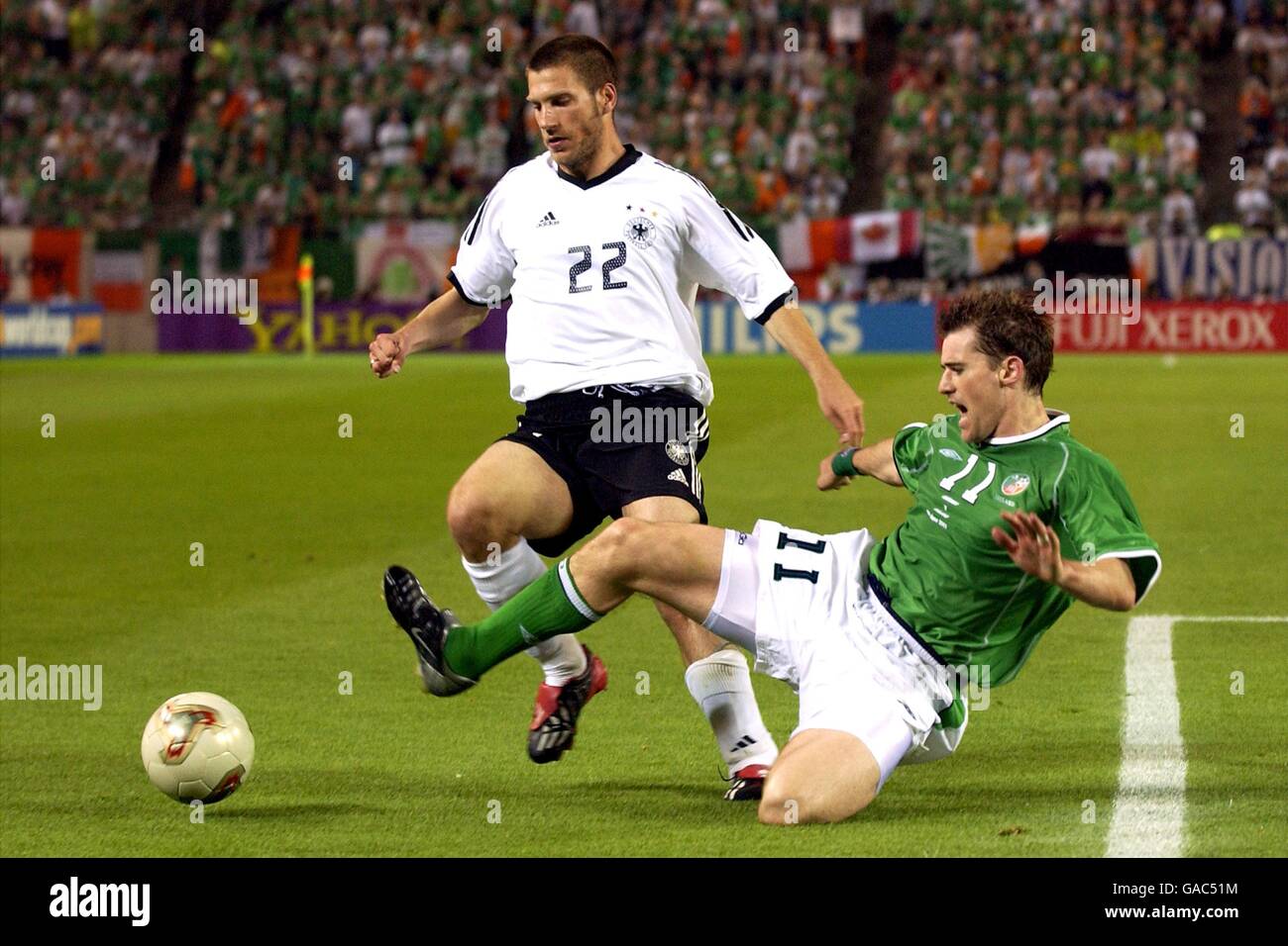 Soccer - FIFA World Cup 2002 - Group E - Germany v Ireland Stock Photo ...