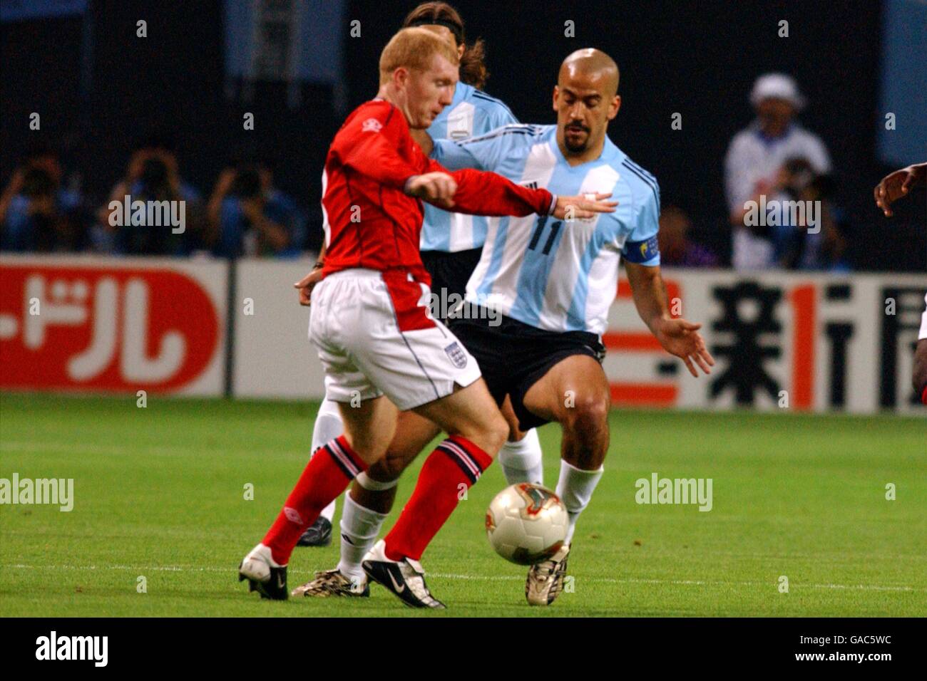 Soccer fifa world cup 2002 group f argentina v england hi-res stock ...