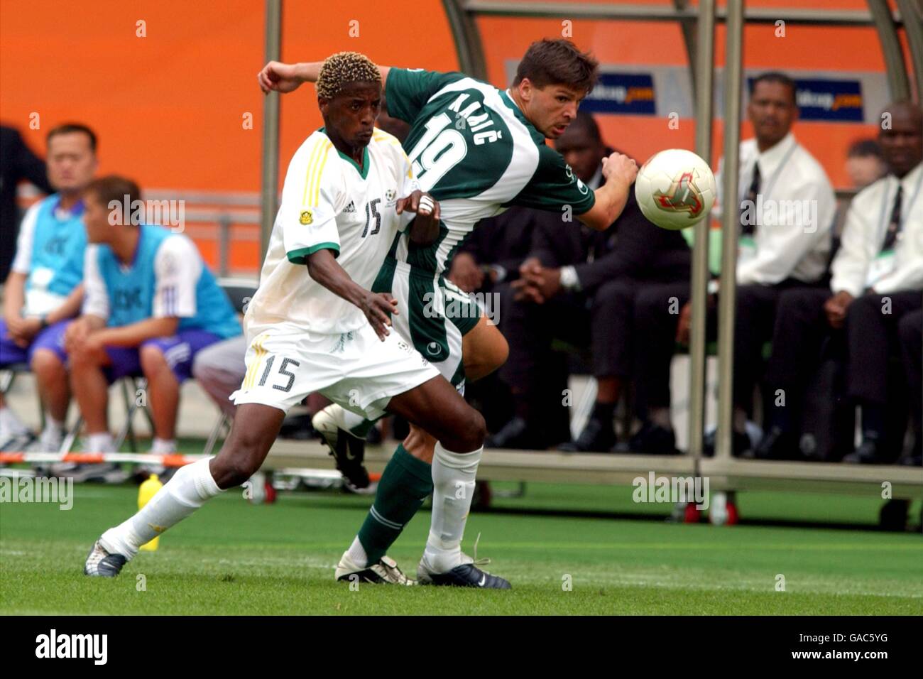 Soccer fifa world cup 2002 group south africa slovenia hi-res stock ...