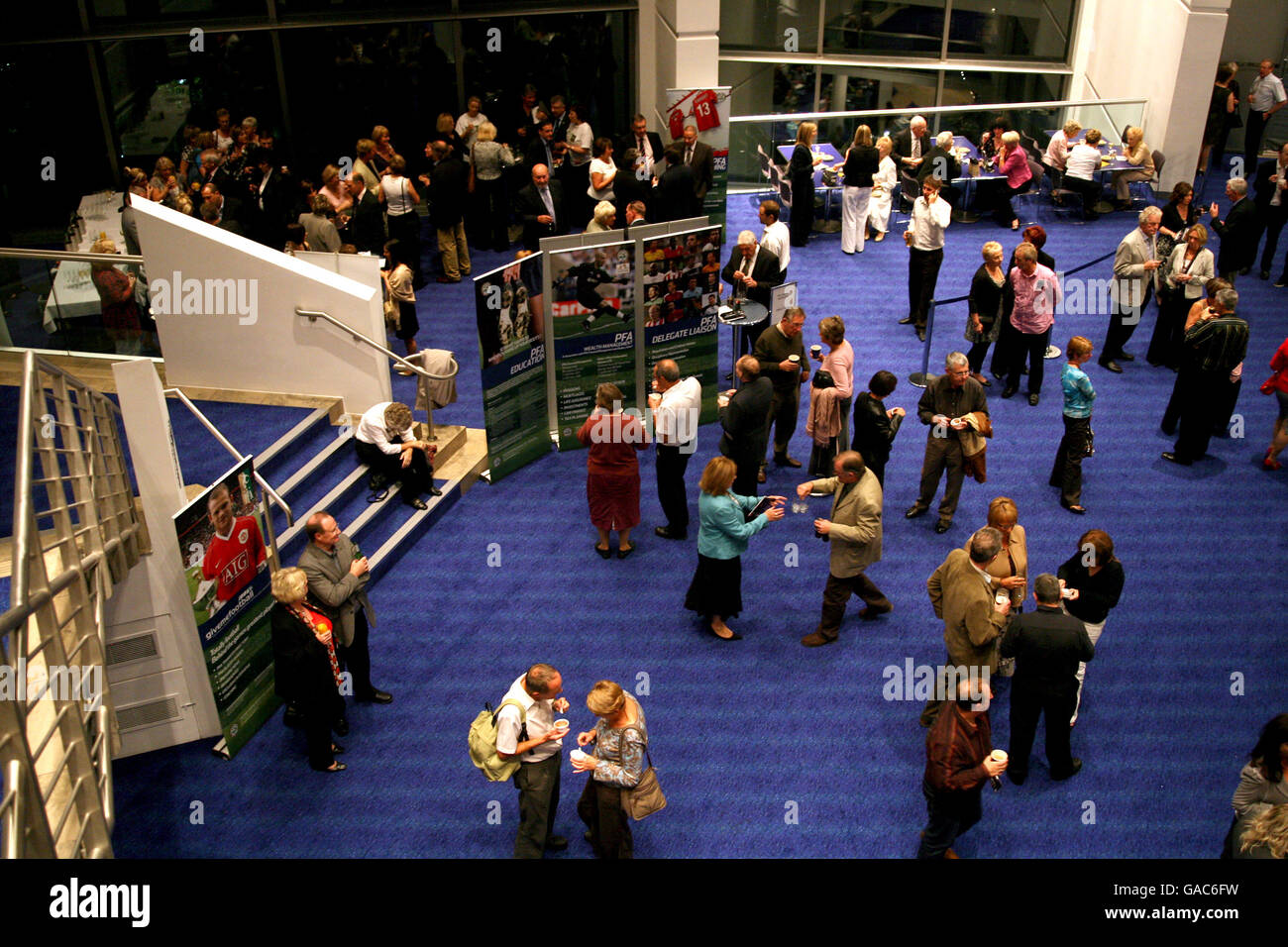 Football pfa centenary night gv general view hi-res stock photography ...