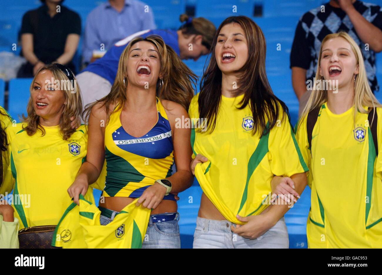 Brazilian Soccer Fans Cheering