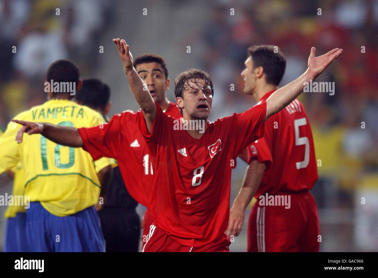 Soccer - FIFA World Cup 2002 - Group C - Brazil v Turkey Stock Photo ...