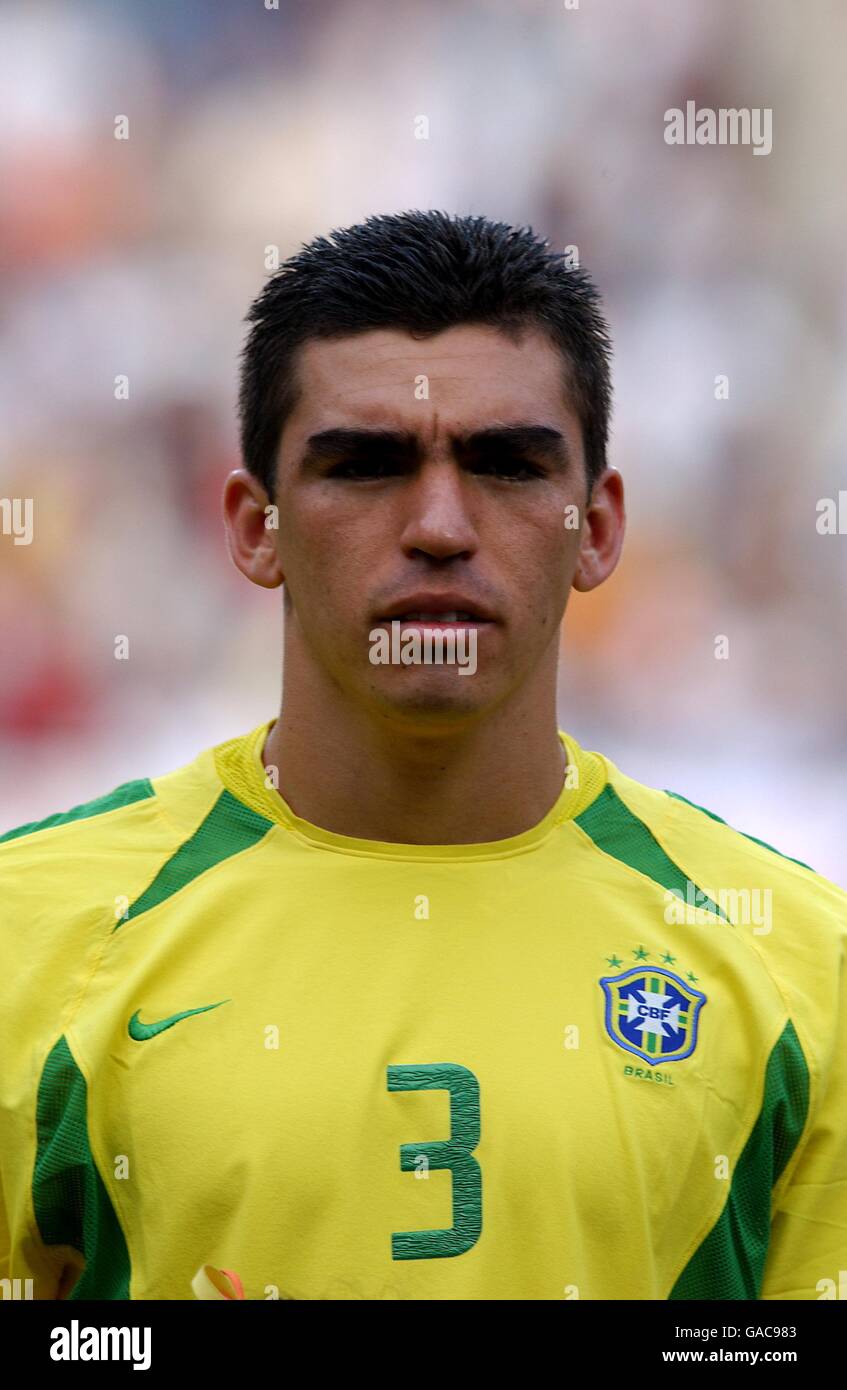 Soccer - FIFA World Cup 2002 - Group C - Brazil v Turkey. Lucio, Brazil ...