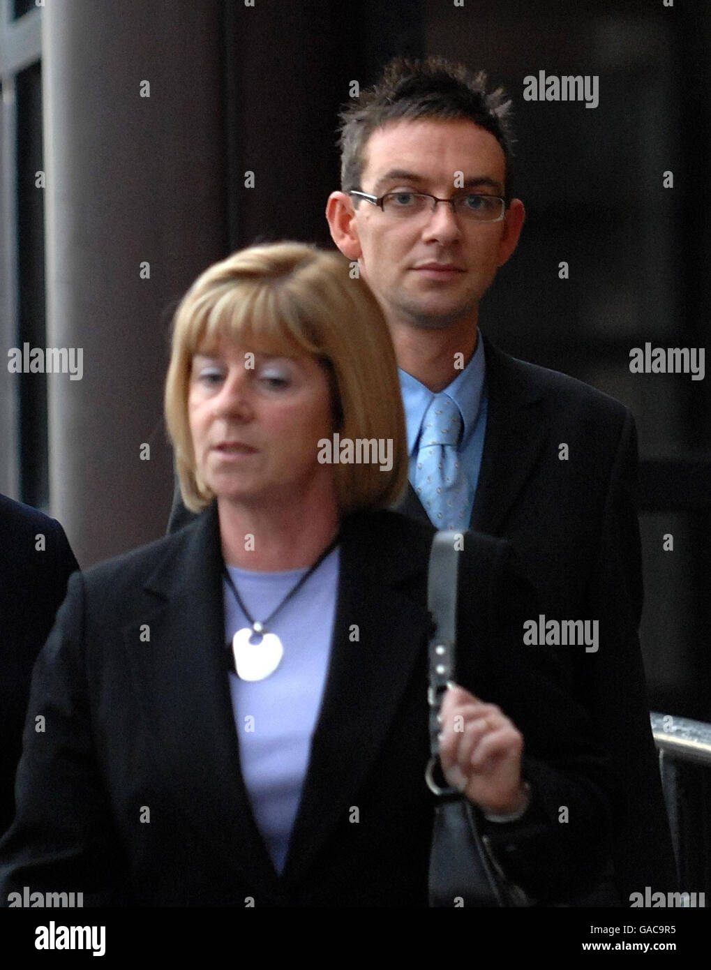 Nurse murder trial. Colin Norris, 31, with his mother June Morrison (in ...