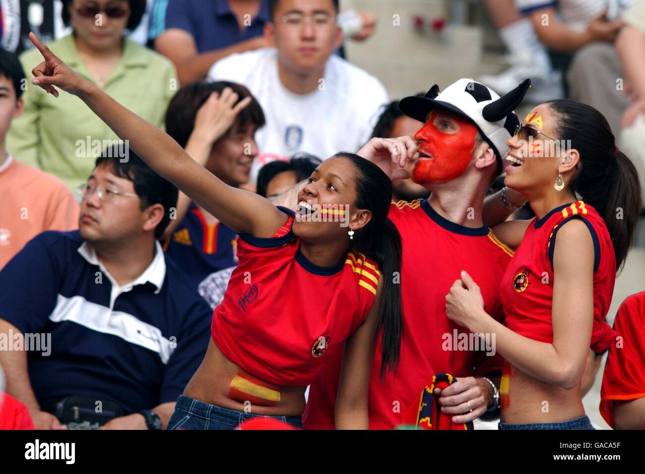 Soccer -FIFA World Cup 2002 - Group B - Spain v Paraguay Stock Photo ...
