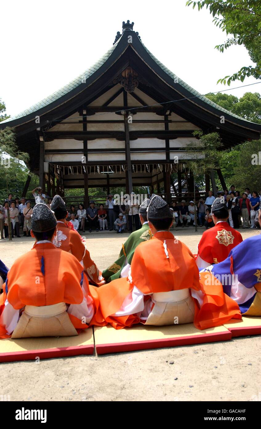 This Kemari game took place in the Fushimi Ward of Koyoto, Japan, at ...