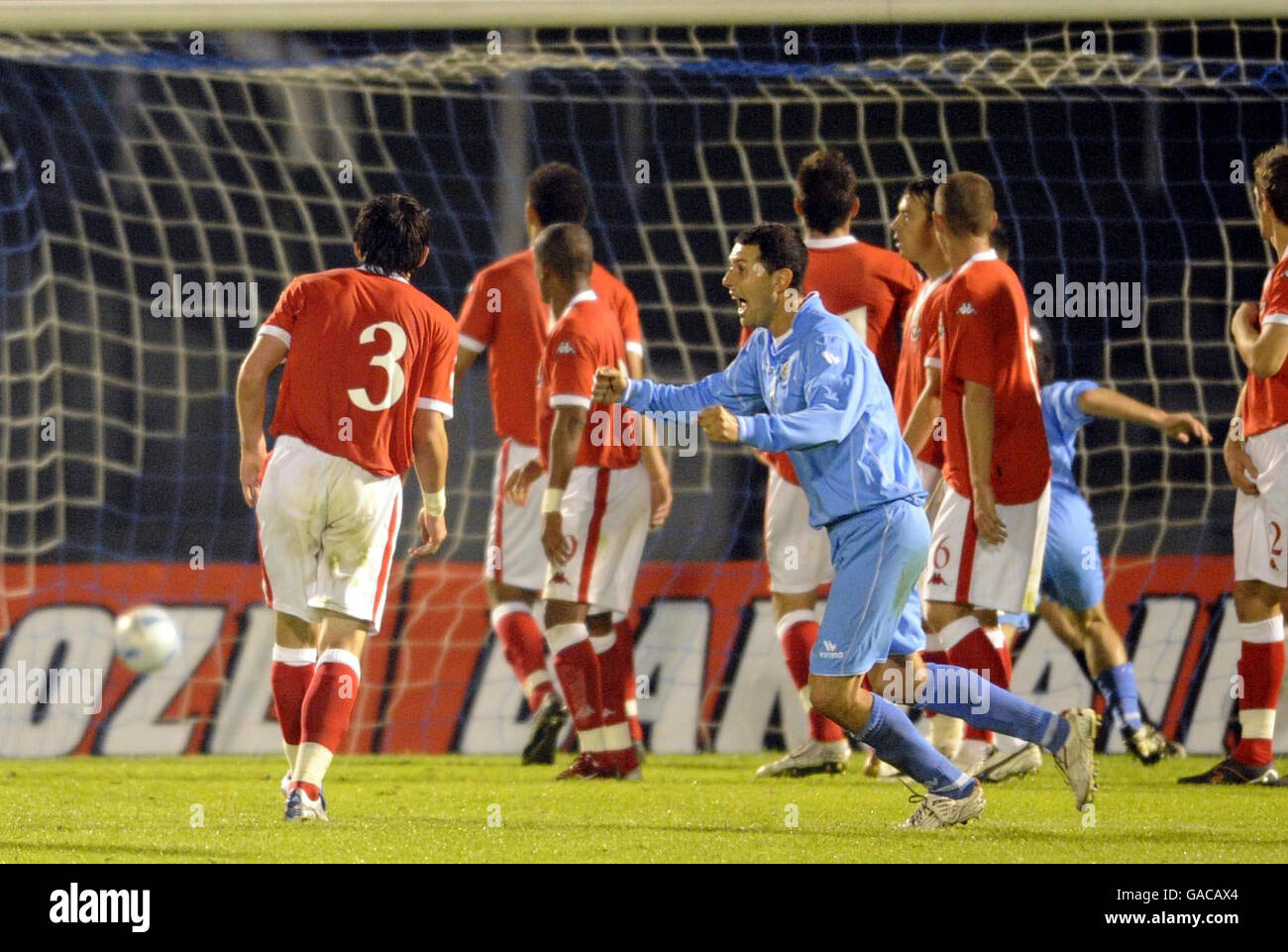 San Marino's Andy Selva celebrates his goal during the UEFA European ...