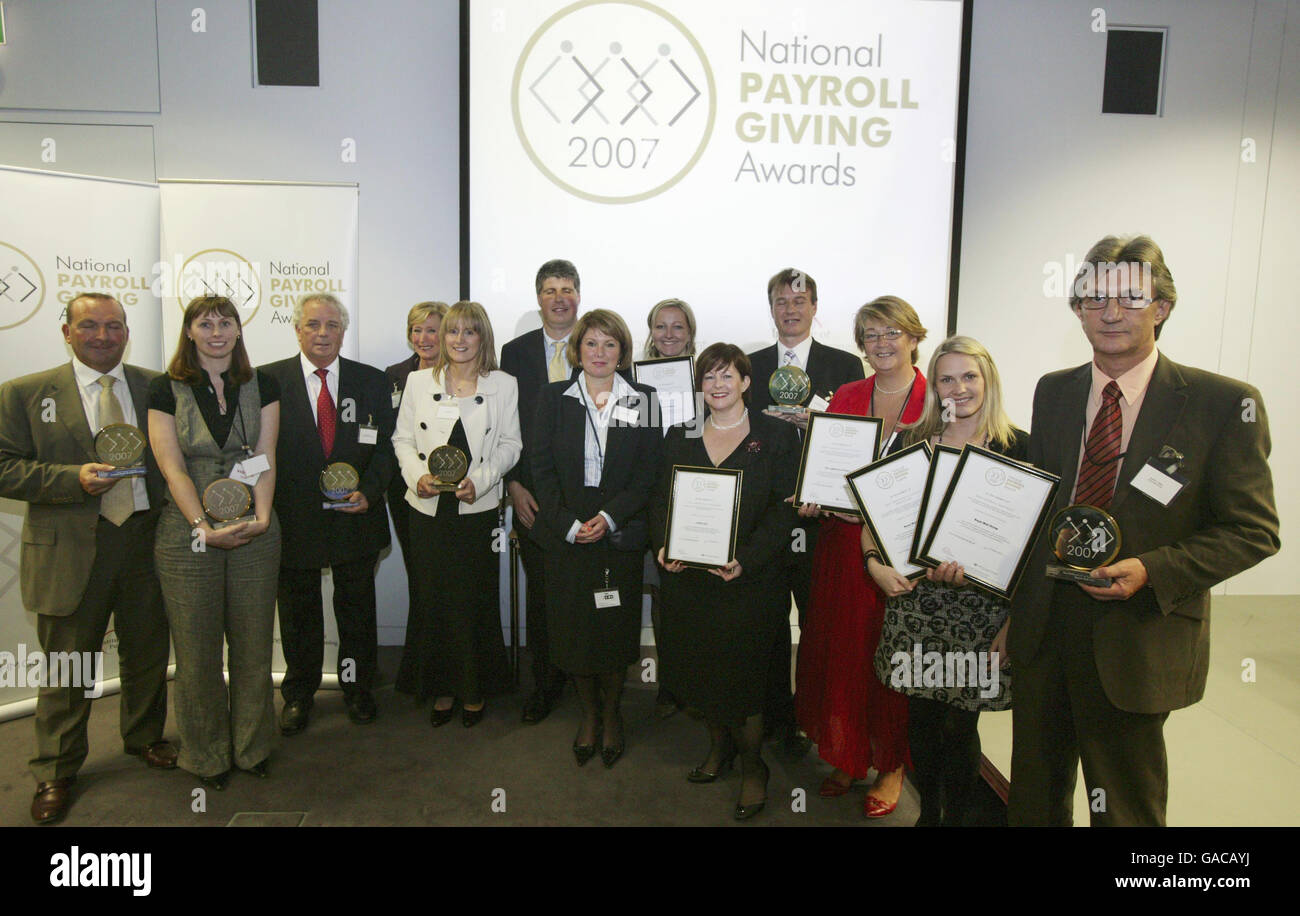 The winners and Highly Comended of first National Payroll Giving Awards ...