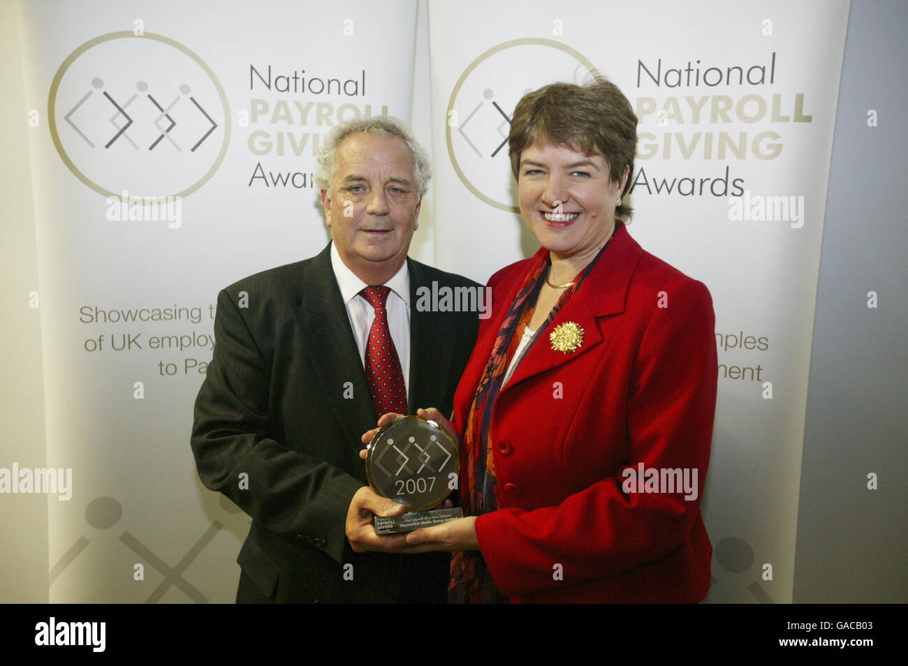 Ian Ashcroft group Director of HR at Haymarket after being presented ...