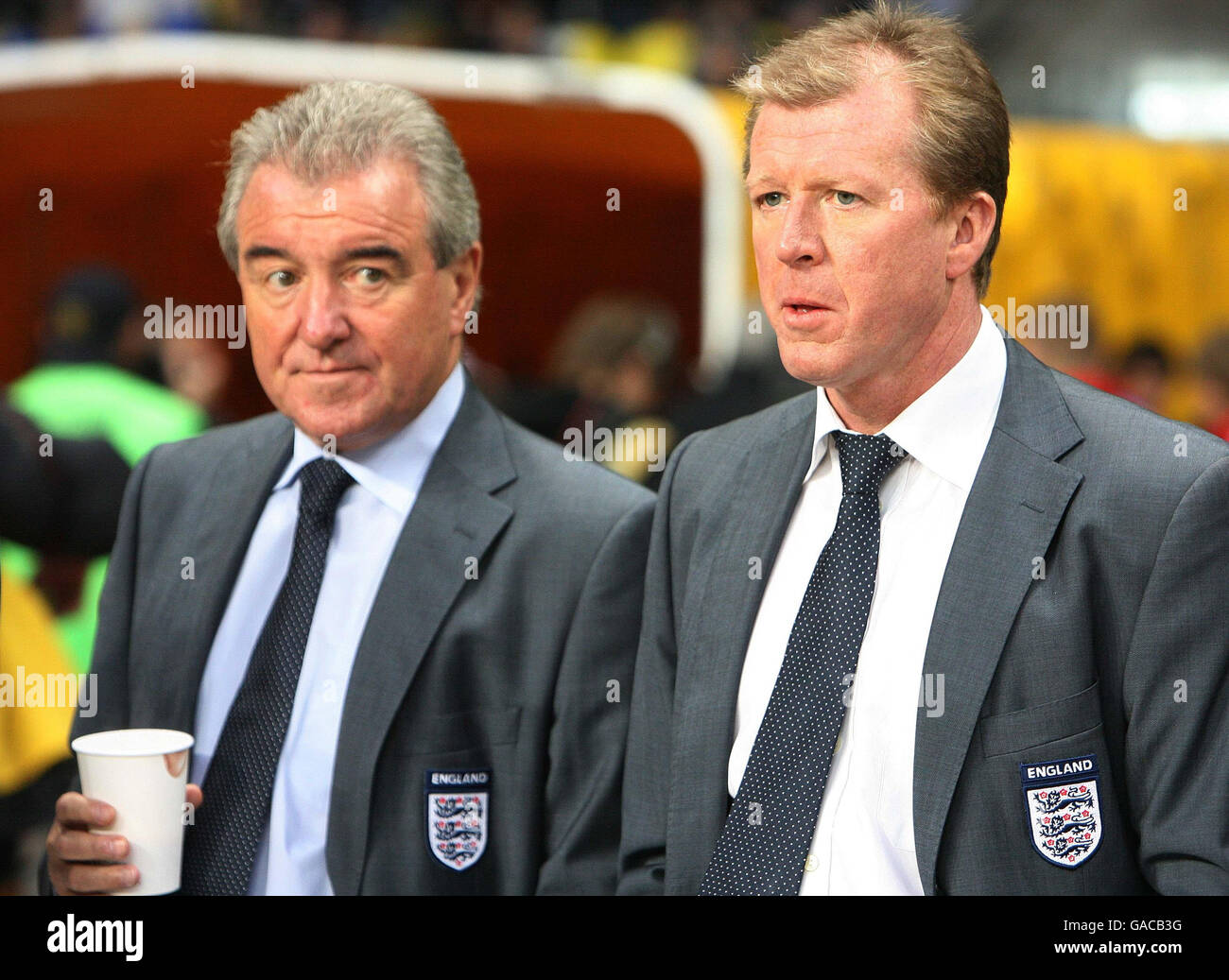 England manager Steve McClaren and Terry Venables during the UEFA ...