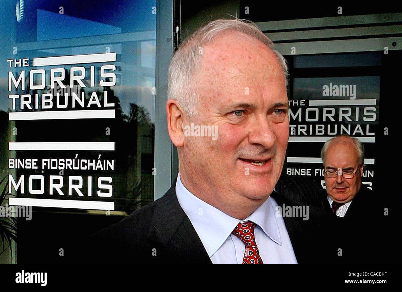 Former Taoiseach John Bruton leaves the Morris Tribunal hearings into ...