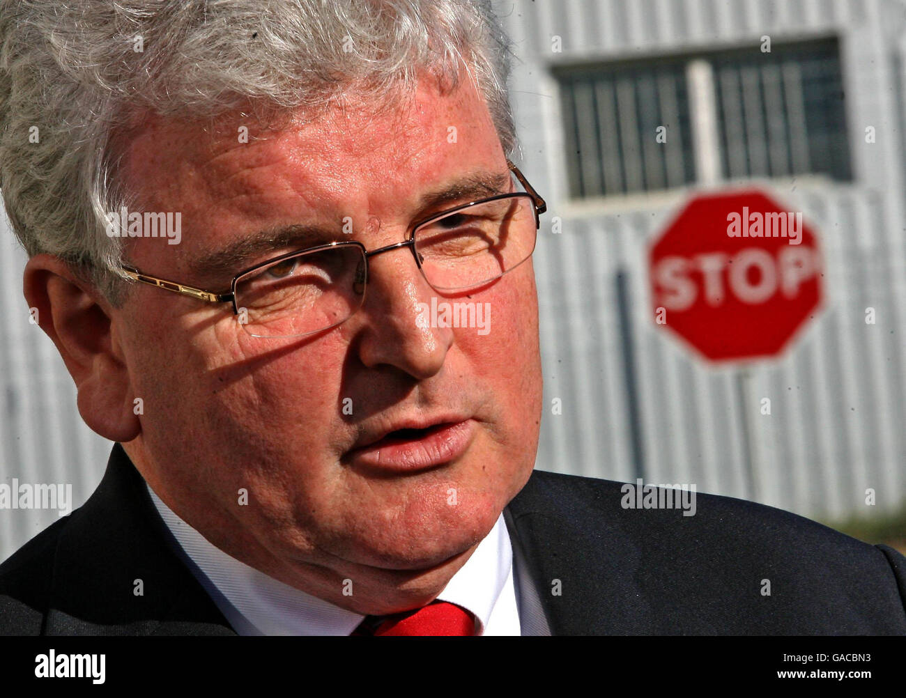 Defence Secretary Des Browne speaks to media after opening the first ...