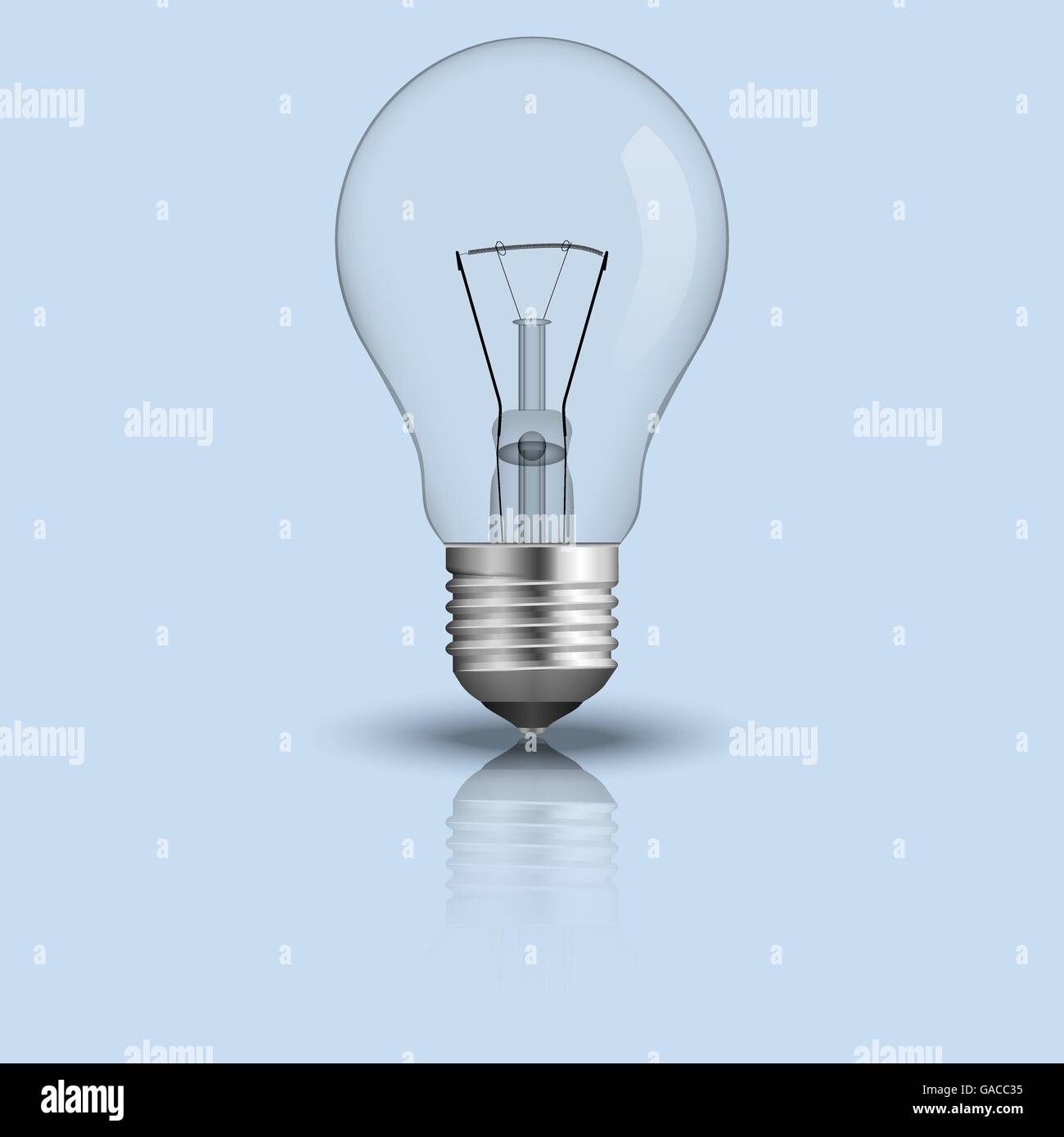 realistic light bulb. Vector illustration Stock Vector Image & Art - Alamy
