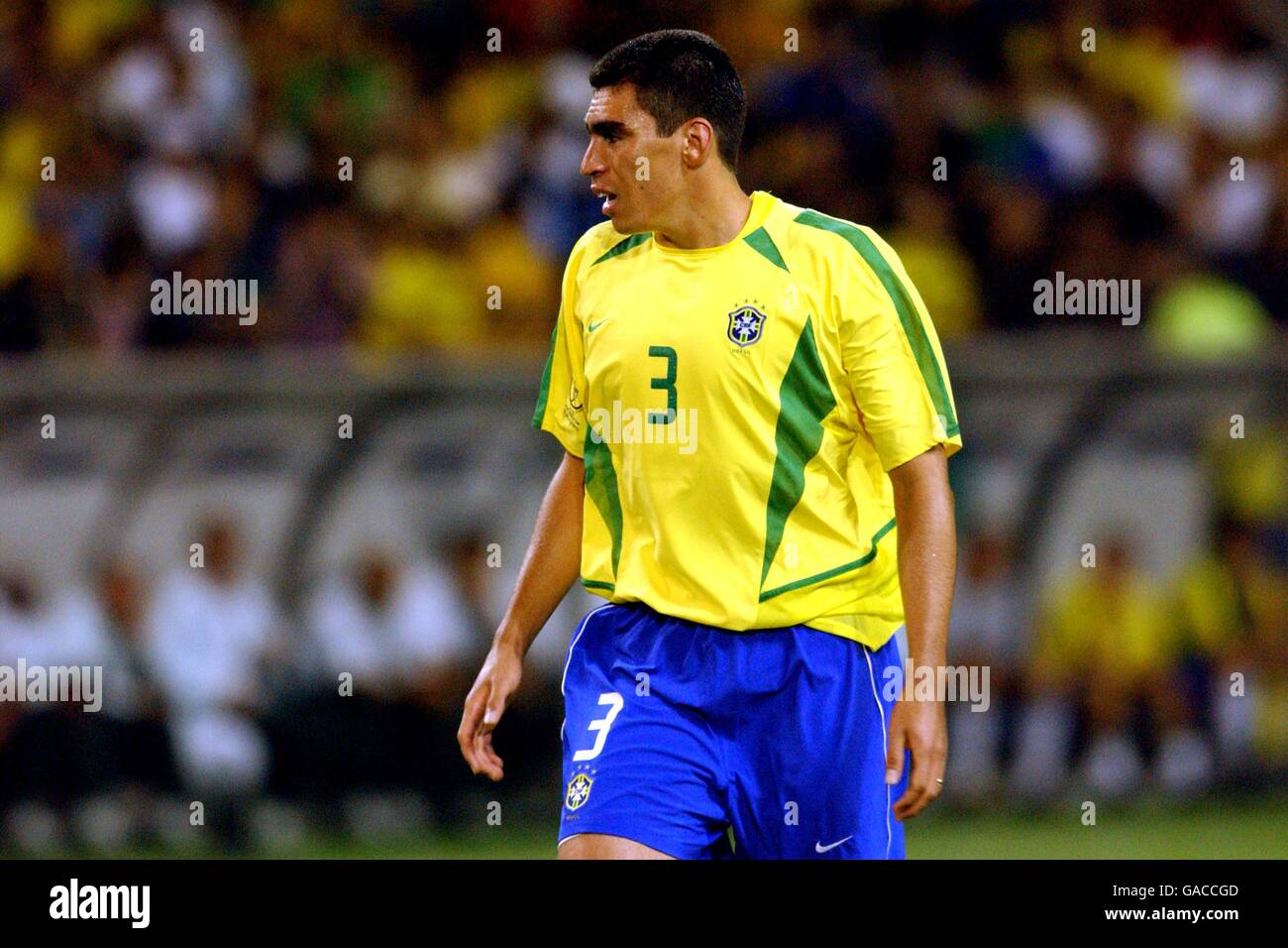 Soccer - FIFA World Cup 2002 - Second Round - Brazil v Belgium. Lucio ...