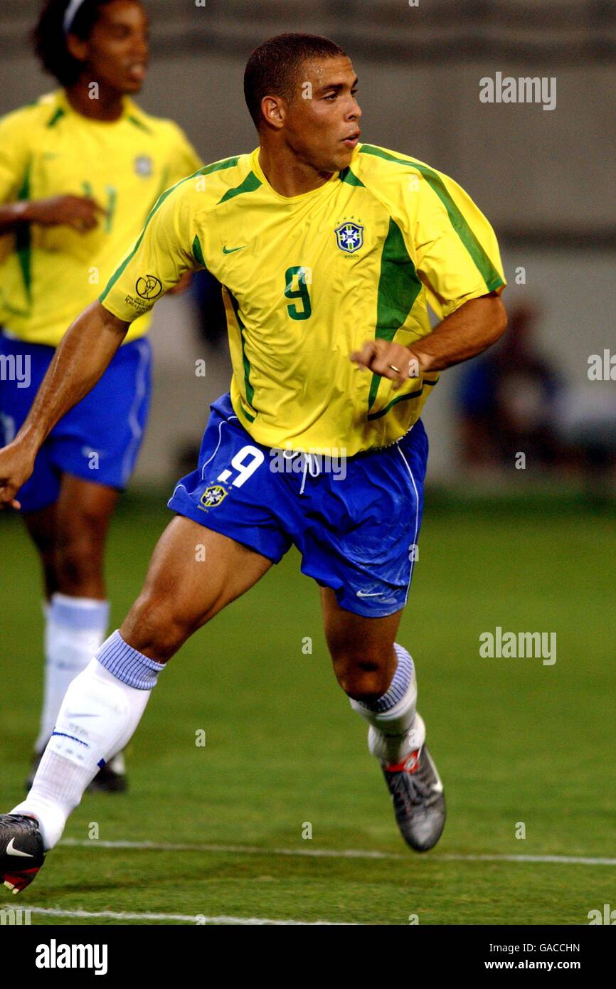 Soccer - FIFA World Cup 2002 - Second Round - Brazil v Belgium Stock ...
