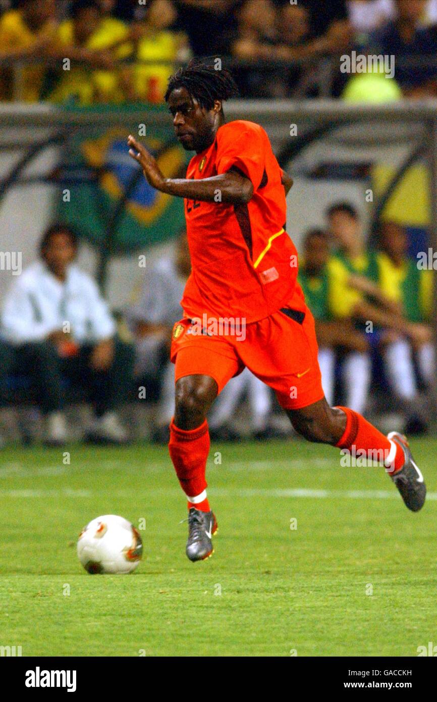 Soccer - FIFA World Cup 2002 - Second Round - Brazil v Belgium Stock ...