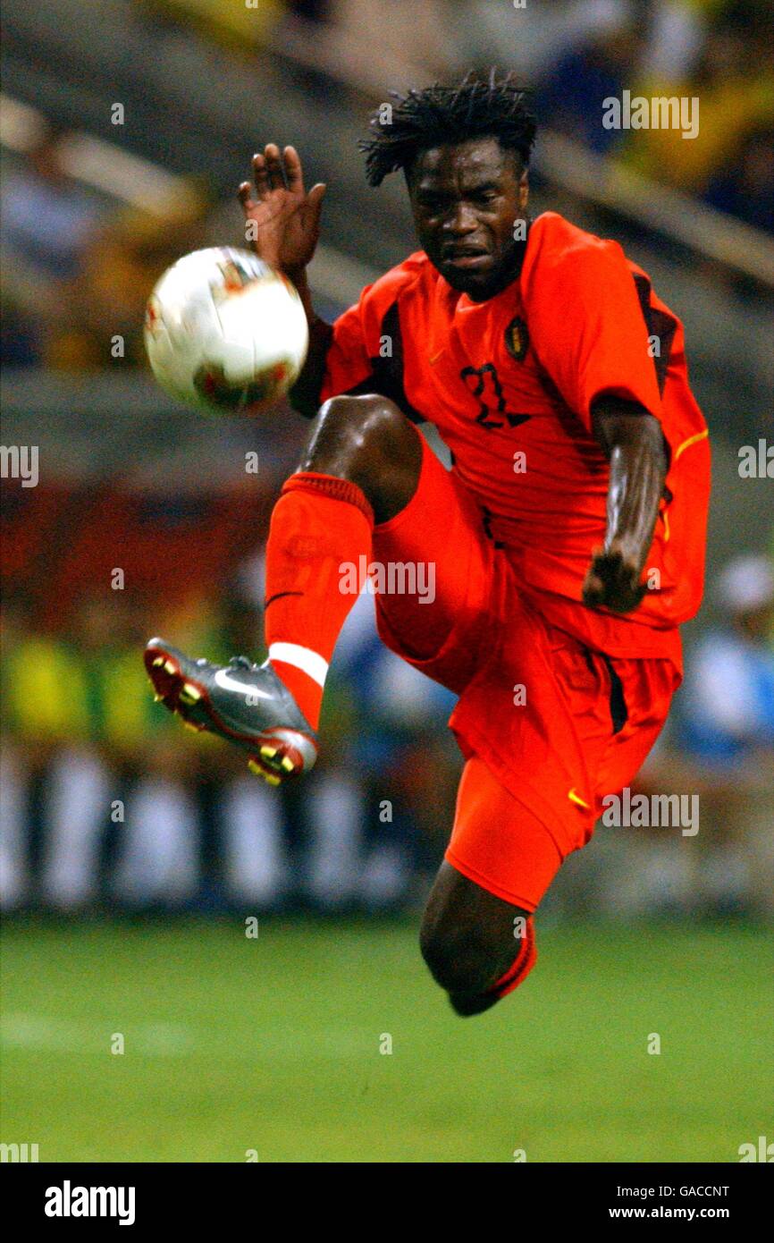 Soccer - FIFA World Cup 2002 - Second Round - Brazil v Belgium Stock ...