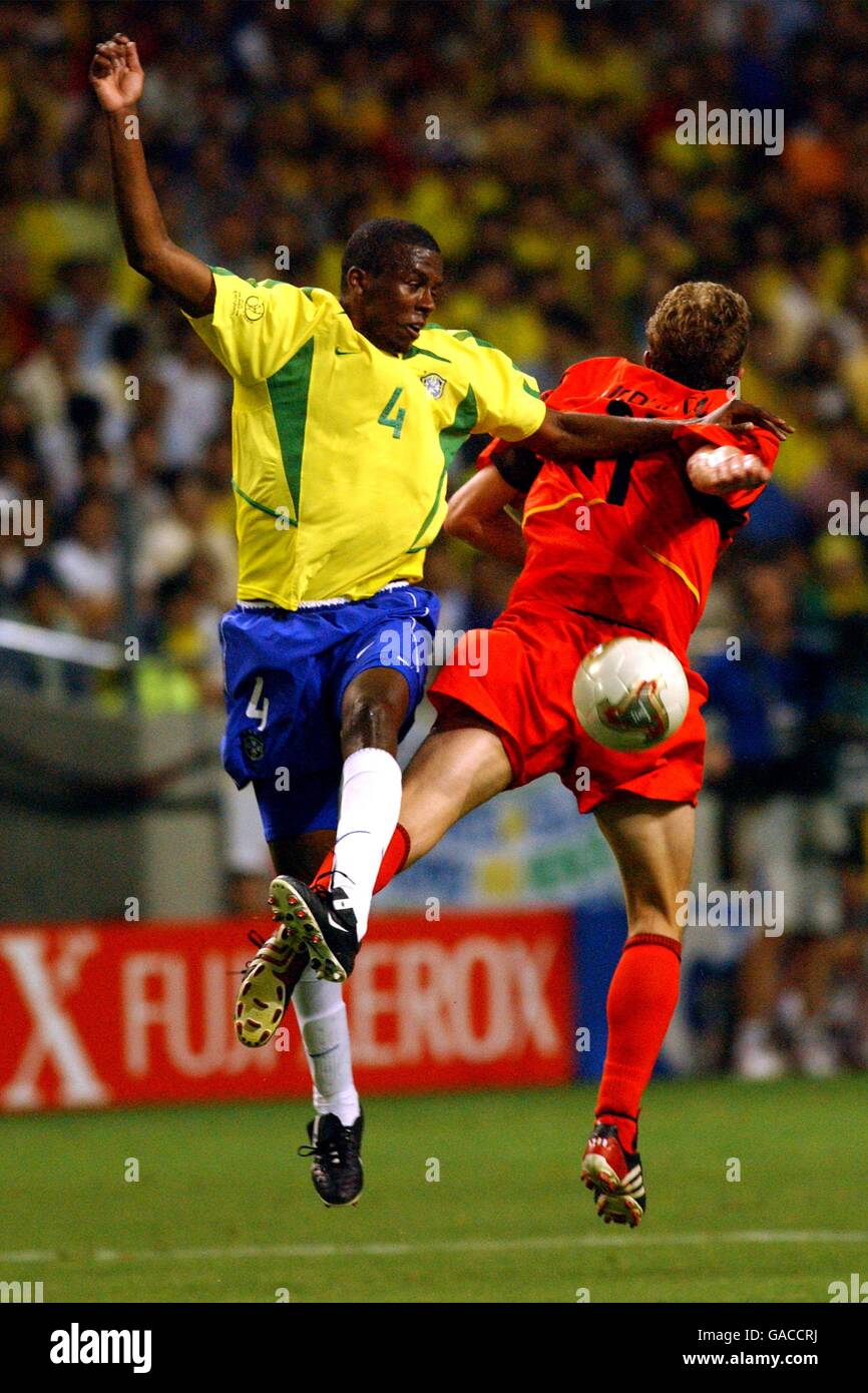 Soccer - FIFA World Cup 2002 - Second Round - Brazil v Belgium Stock ...