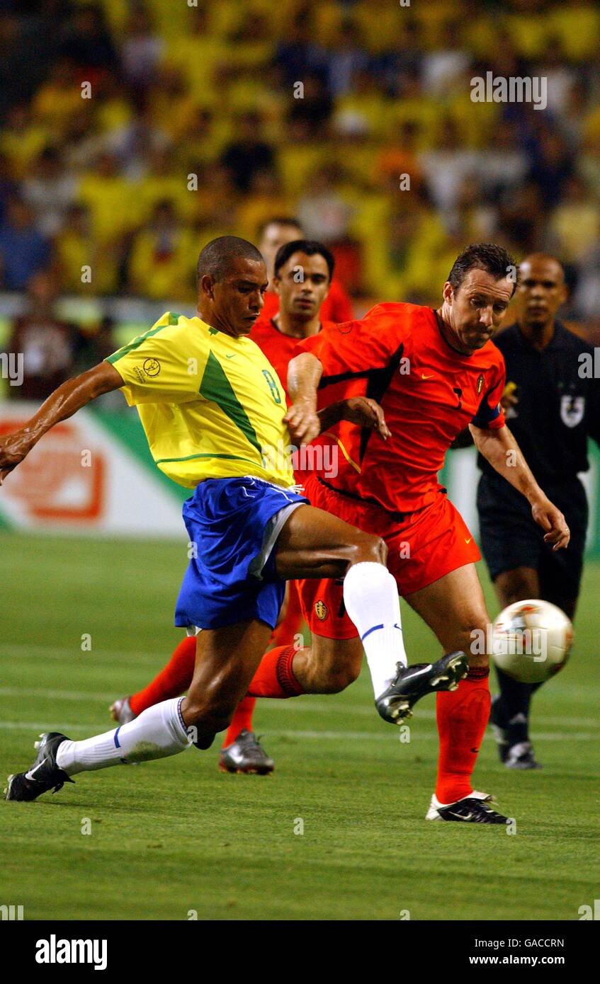 Soccer - FIFA World Cup 2002 - Second Round - Brazil v Belgium Stock ...