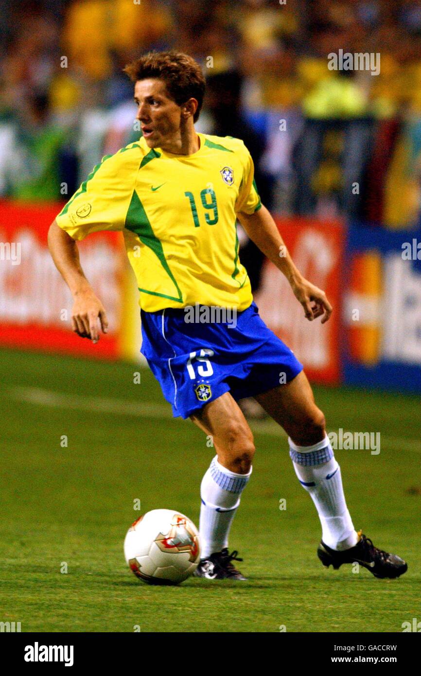 Soccer - FIFA World Cup 2002 - Second Round - Brazil v Belgium Stock ...
