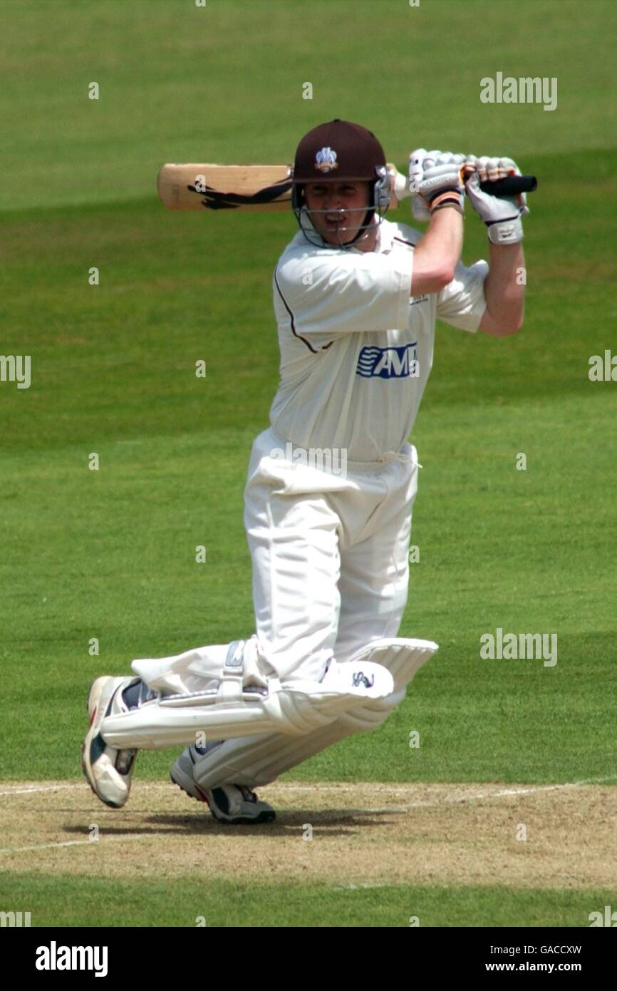 Surrey's Alistair Brown in action on his way to making a record ...