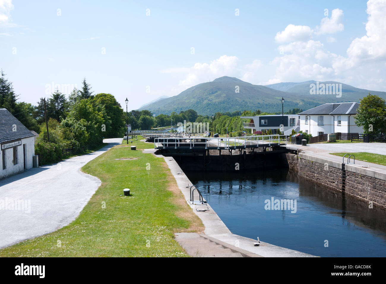Neptunes Staircase on the Caledonian Canal, Banavie, Fort William ...