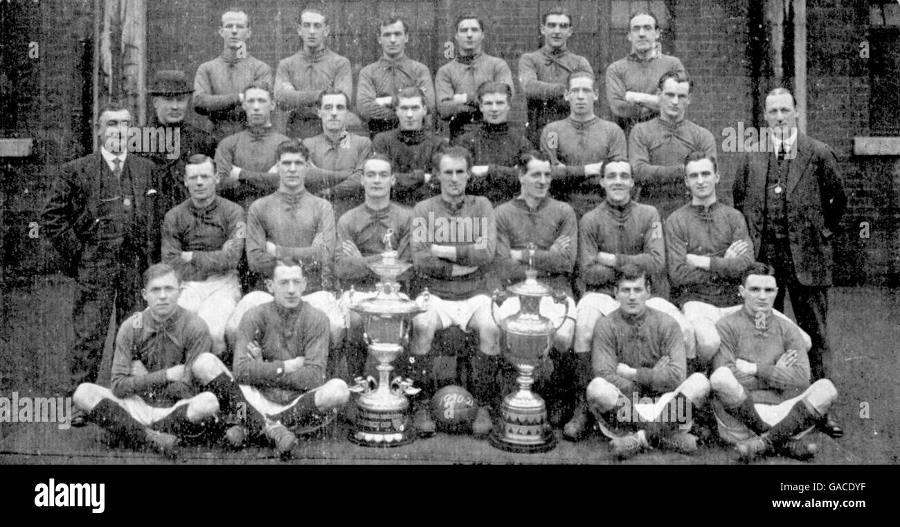 Liverpool team group: (back row, l-r) Dick Johnson, Tom Miller, Willie ...