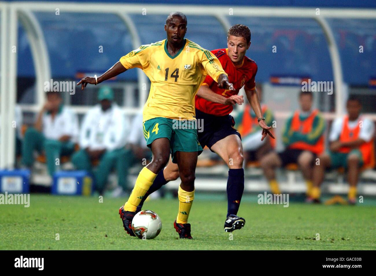 Soccer -FIFA World Cup 2002 - Group B - South Africa v Spain Stock ...