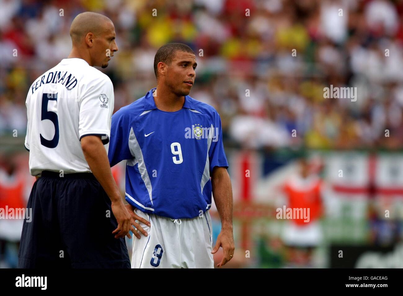 Soccer fifa world cup 2002 england v brazil quarter final hi-res stock ...