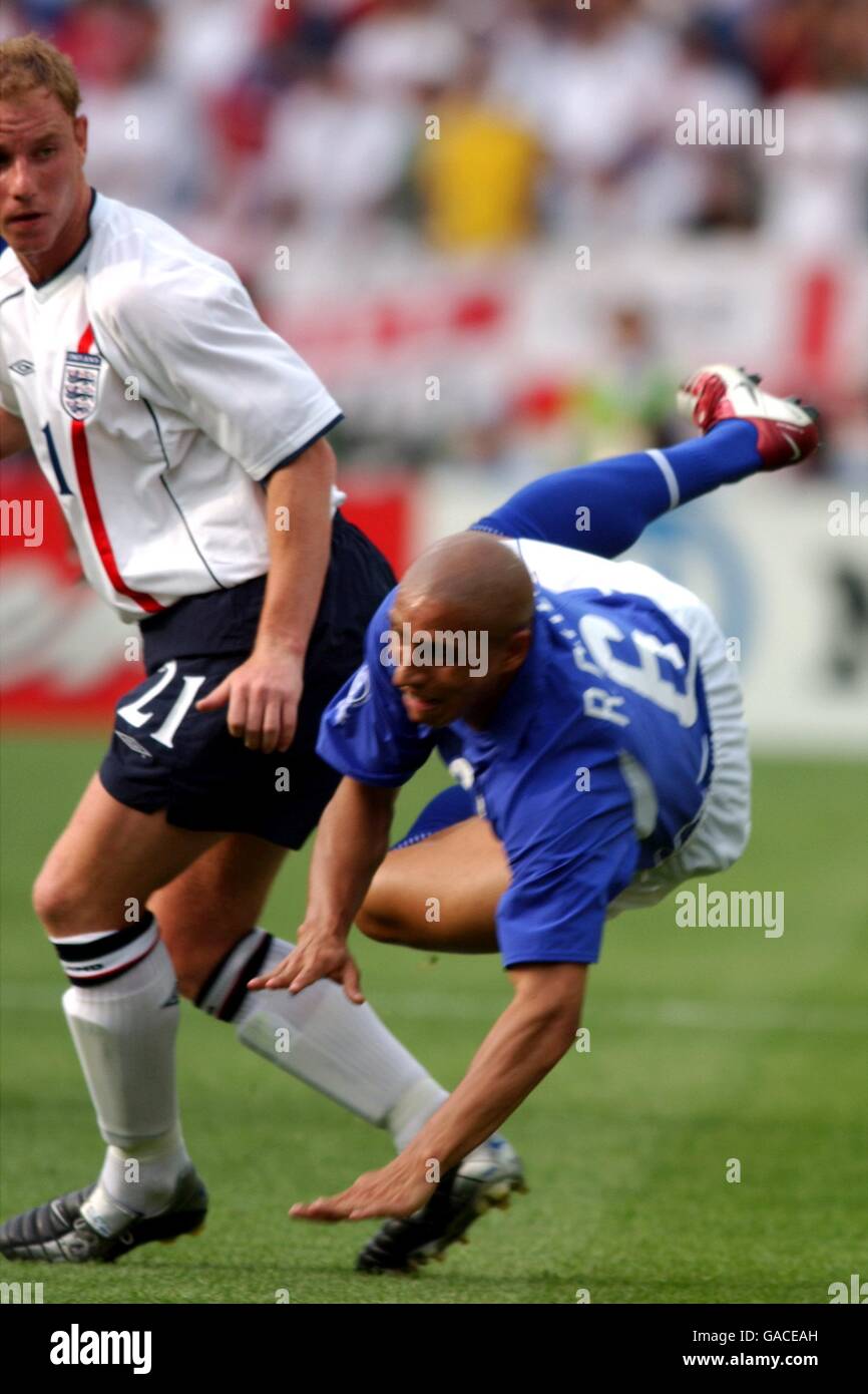 Soccer - FIFA World Cup 2002 - Quarter Final - England v Brazil Stock ...